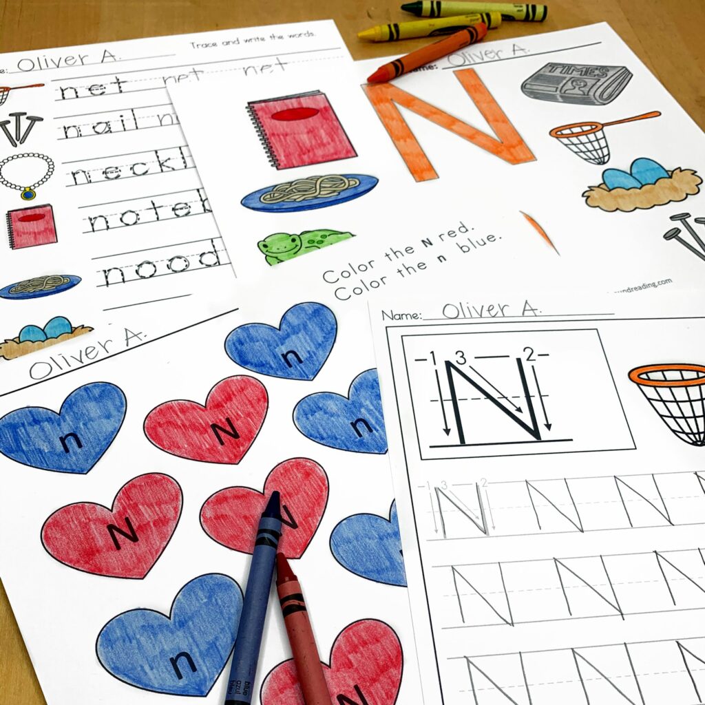 Letter N Lessons (Letter of the Week) Print and Go! – dollarlessonclub.com