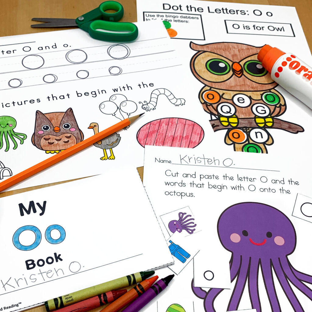 Letter O Lessons (Letter of the Week) Print and Go! – dollarlessonclub.com