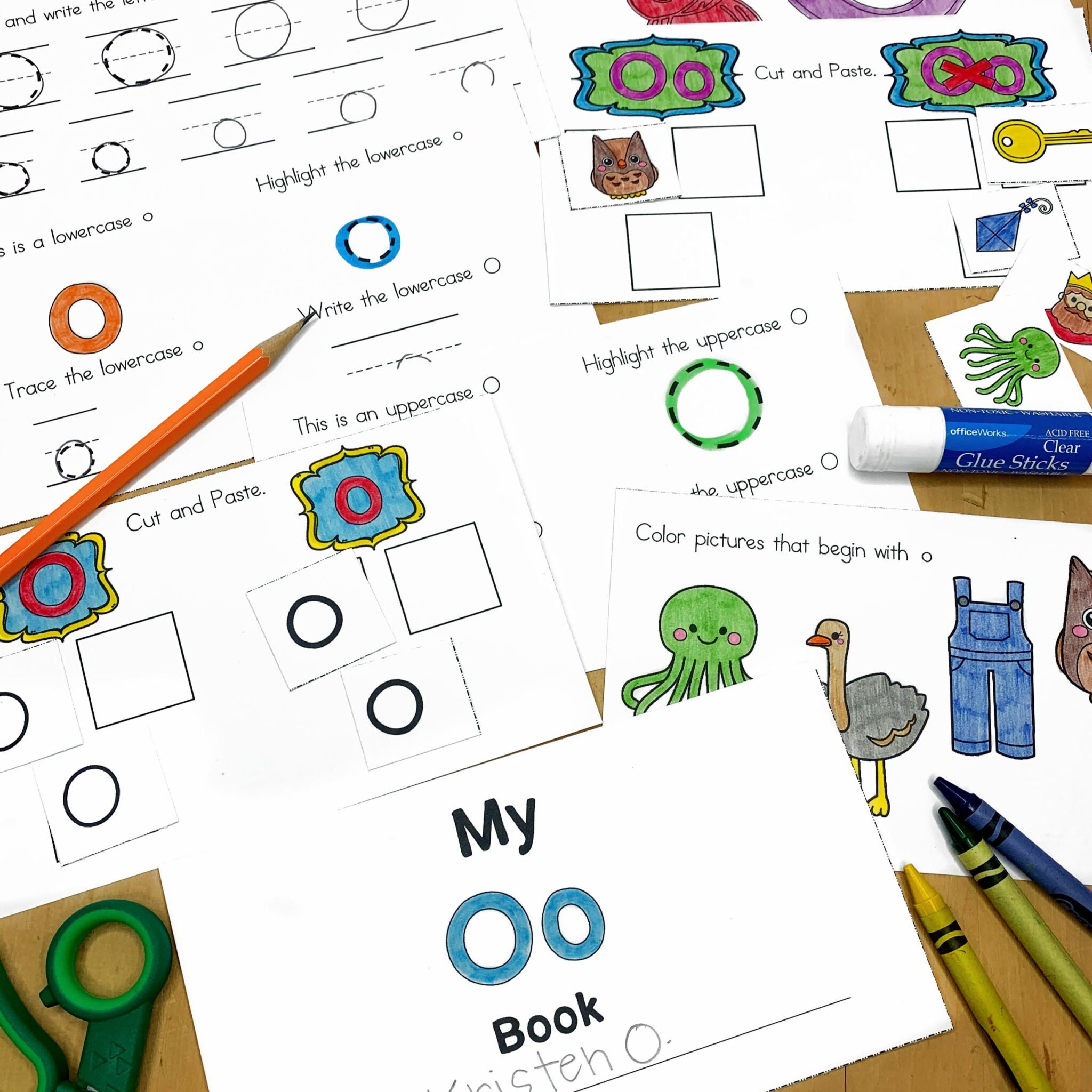 Letter O Lessons (Letter of the Week) Print and Go! – dollarlessonclub.com