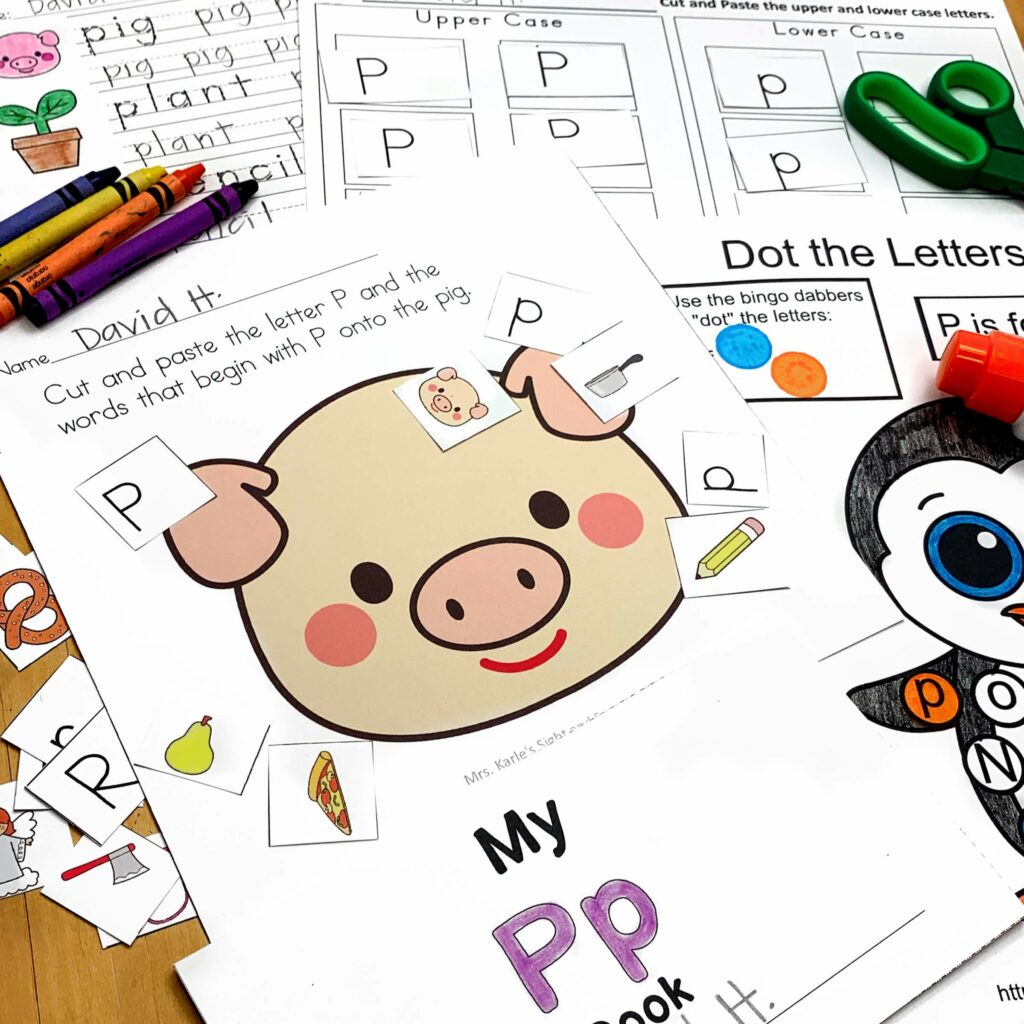 Letter P Lessons (Letter of the Week) Print and Go! – dollarlessonclub.com