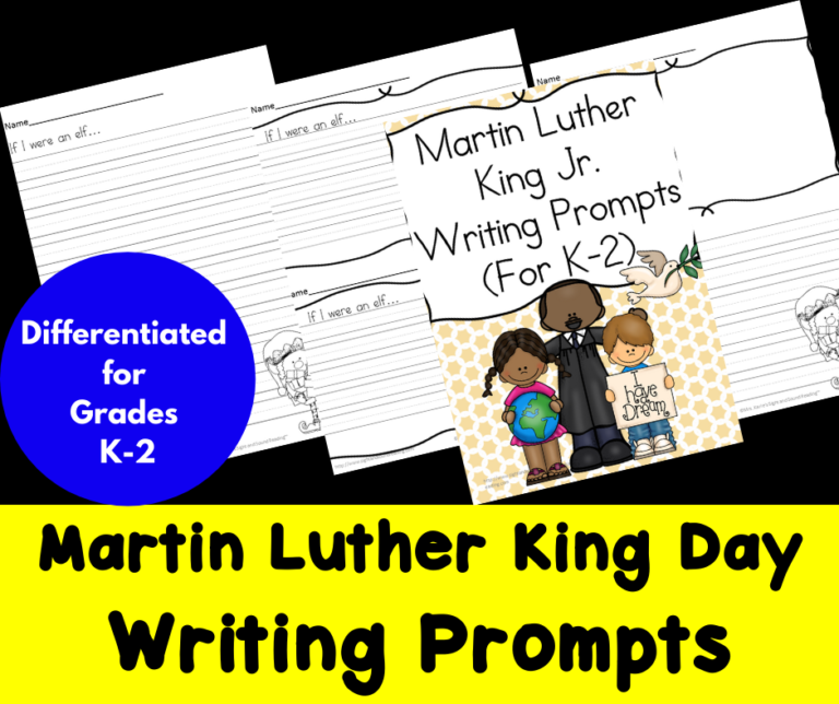 MLK Day Writing Prompts – dollarlessonclub.com