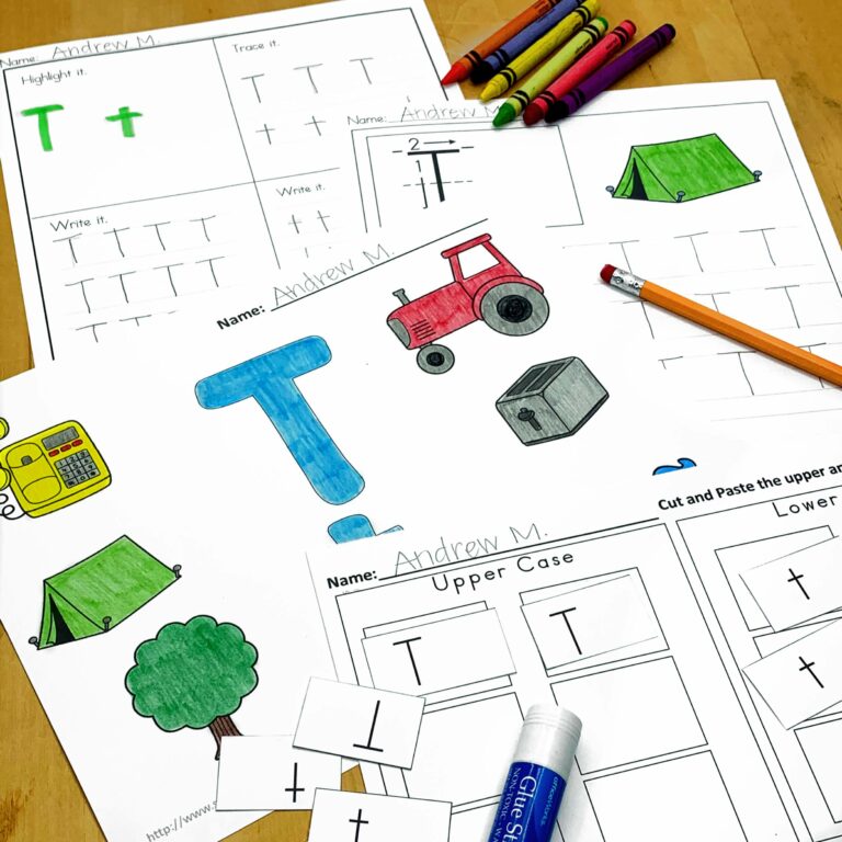 Letter T Lessons (Letter of the Week) Print and Go! – dollarlessonclub.com