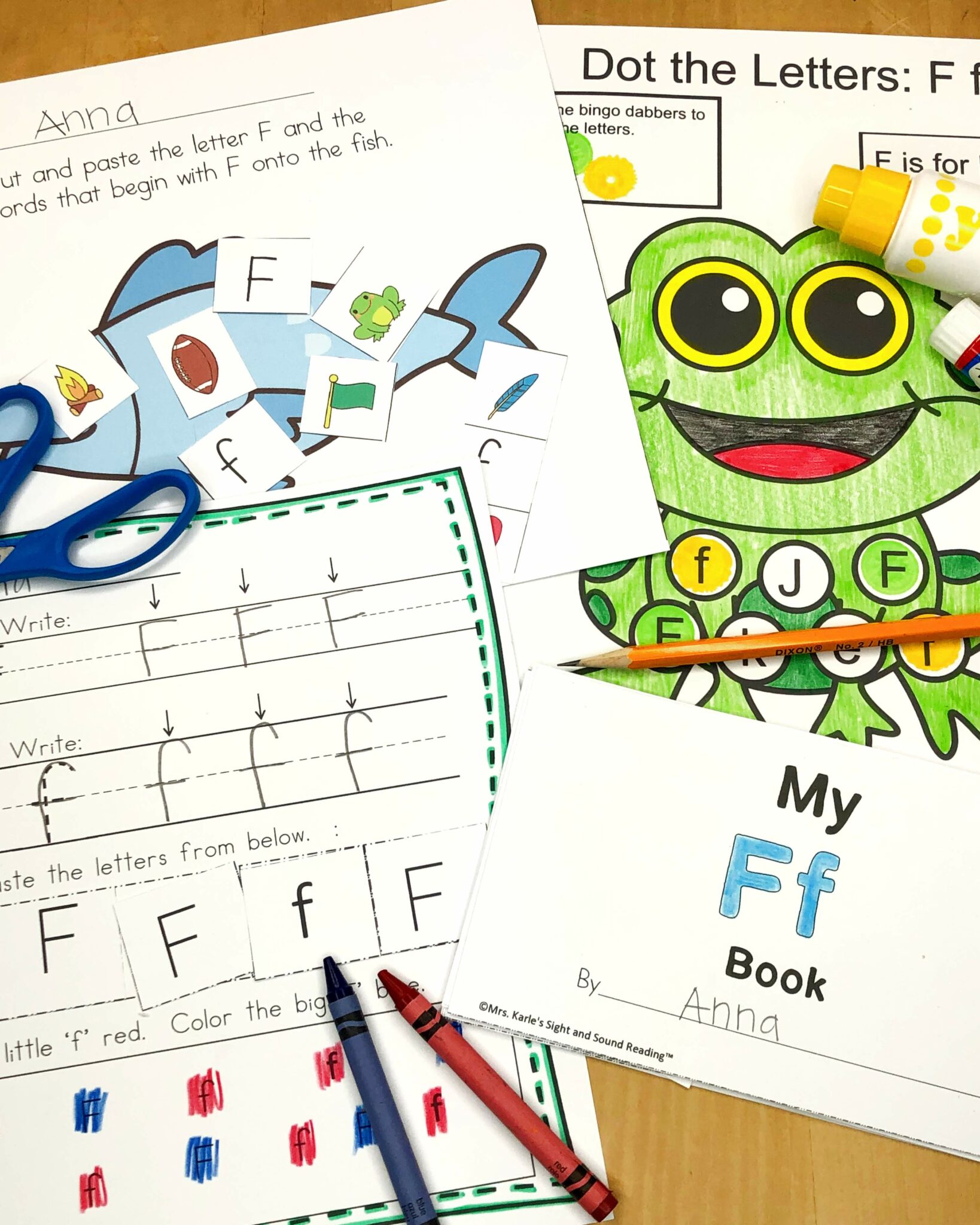 Letter F Lessons (Letter of the Week) Print and Go! – dollarlessonclub.com