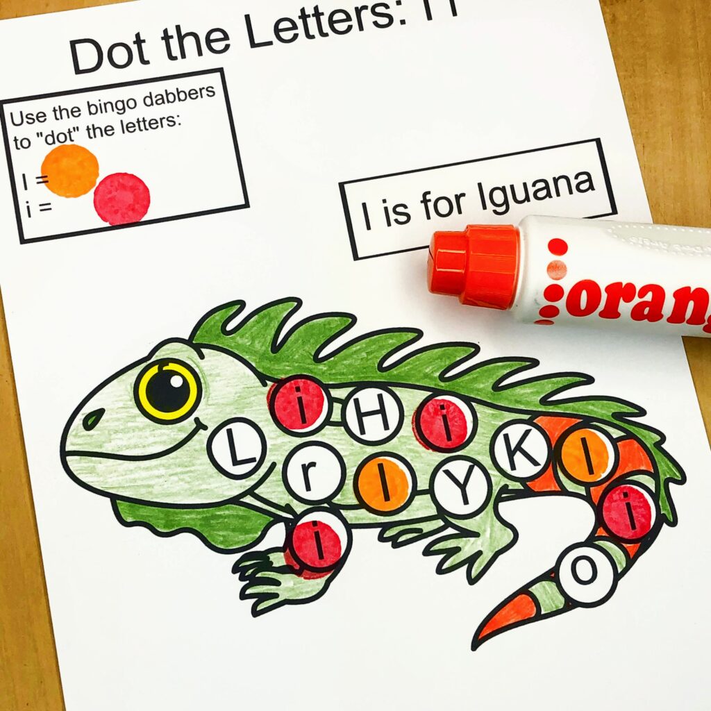 Letter I Lessons (Letter of the Week) Print and Go! – dollarlessonclub.com