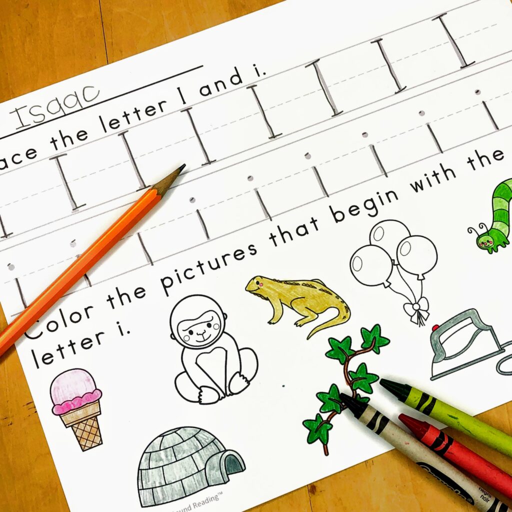 Letter I Lessons (Letter of the Week) Print and Go! – dollarlessonclub.com