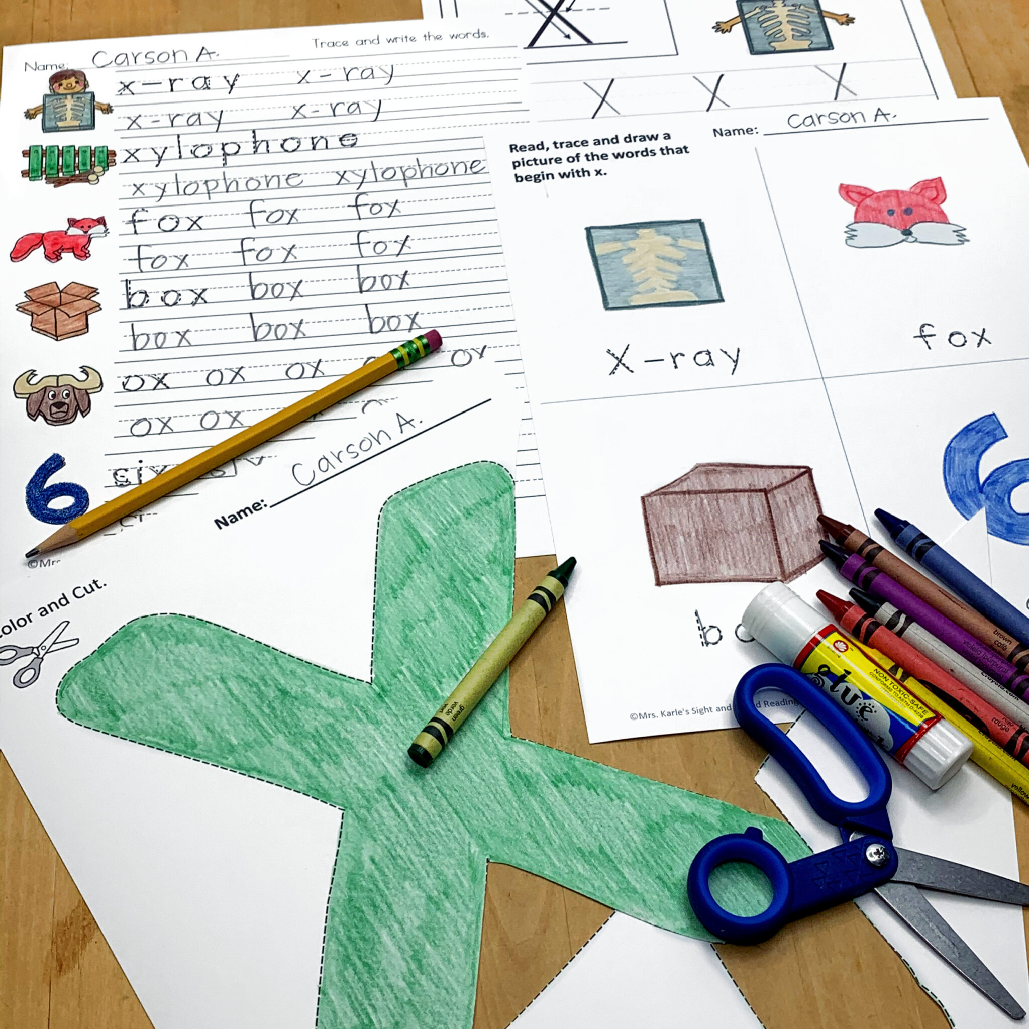 Letter X Lessons Letter Of The Week Print And Go Dollarlessonclub