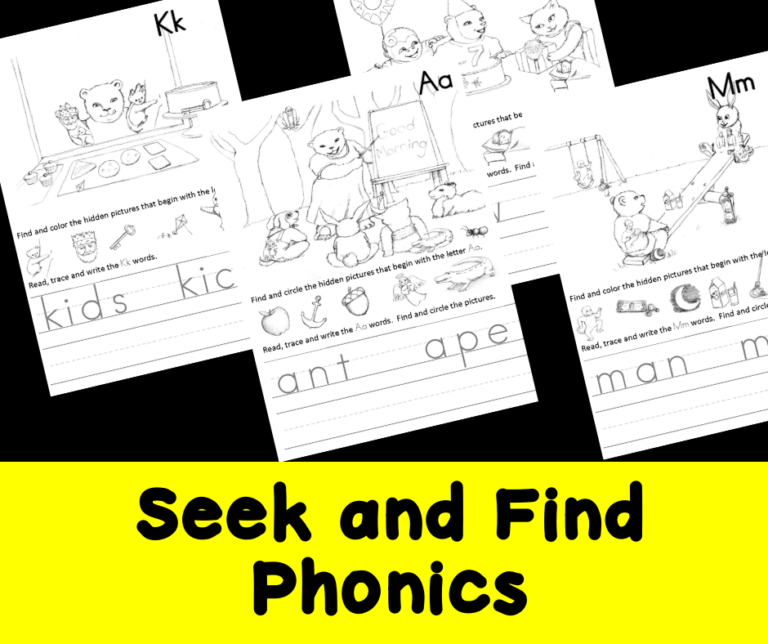 Seek and Find the Phonics Sounds – 36 Hidden Picture Scenes ...