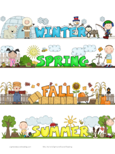Seasons Lesson Plans and Activities for Preschool/Kindergarten ...