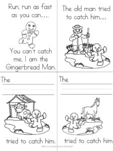 Gingerbread Man Literacy Activities for Kindergarten (EDITABLE ...