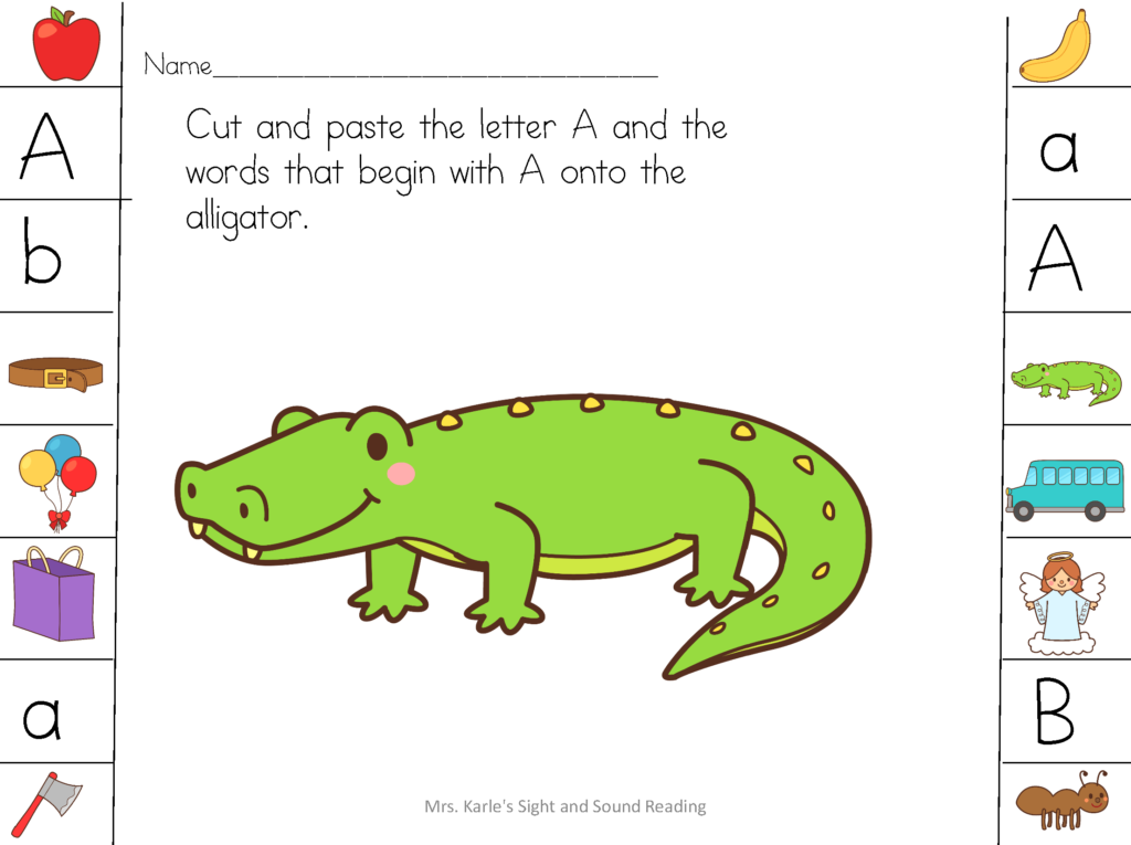 Beginning Sound/Letter/Phonics Practice for Kindergarten Distance ...