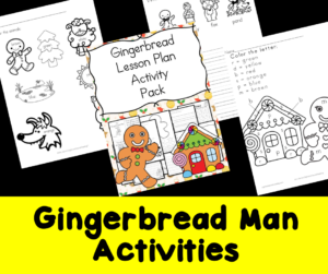 Gingerbread Man Literacy Activities for Kindergarten (EDITABLE ...