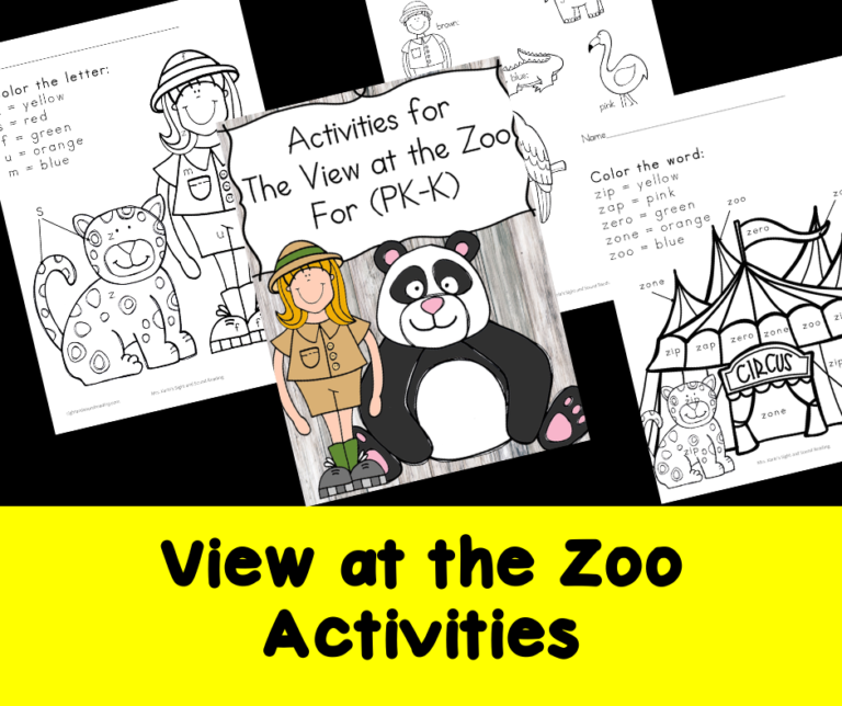 The View at the Zoo: Activities for Preschool/Kindergarten ...